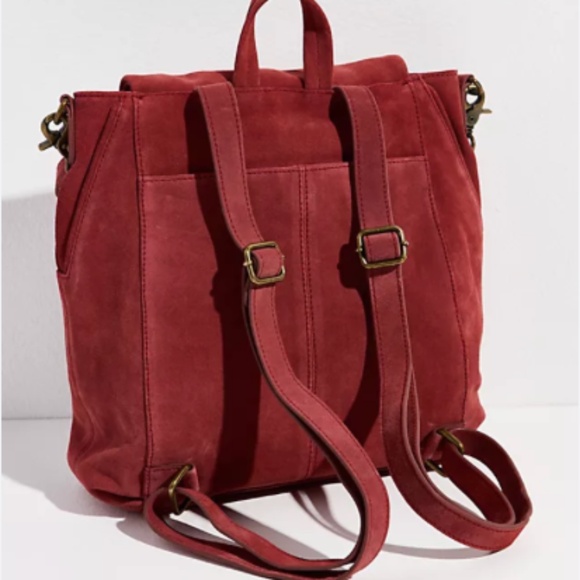 Free People | Bags | Free People Camilla Convertible Suede Red Leather ...